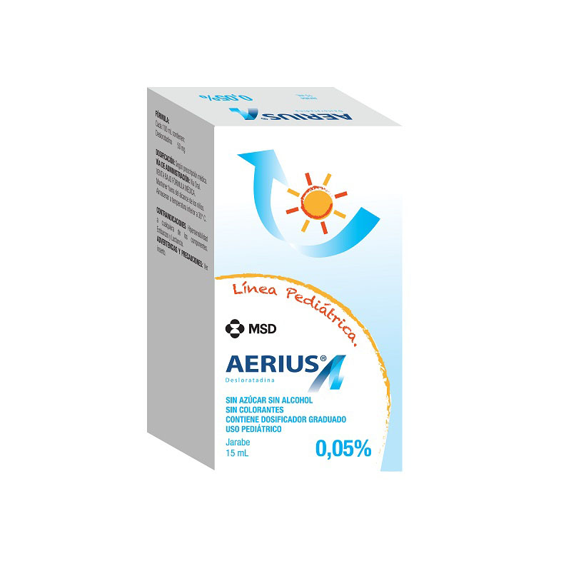 Aerius Jarabe 15 Ml Sin Azúcar – Droguería Oasis