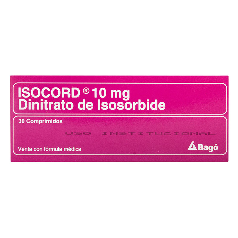 Isocord 10 Mg 30 Tabletas – Droguería Oasis