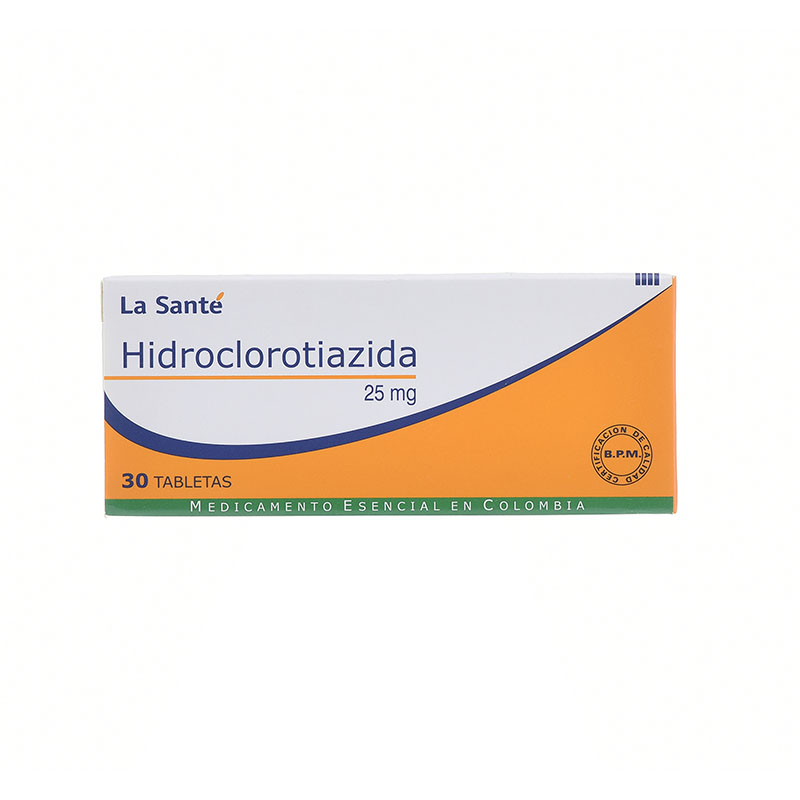 Hidroclorotiazida 25 Mg 30 Tabletas Ls – Droguería Oasis