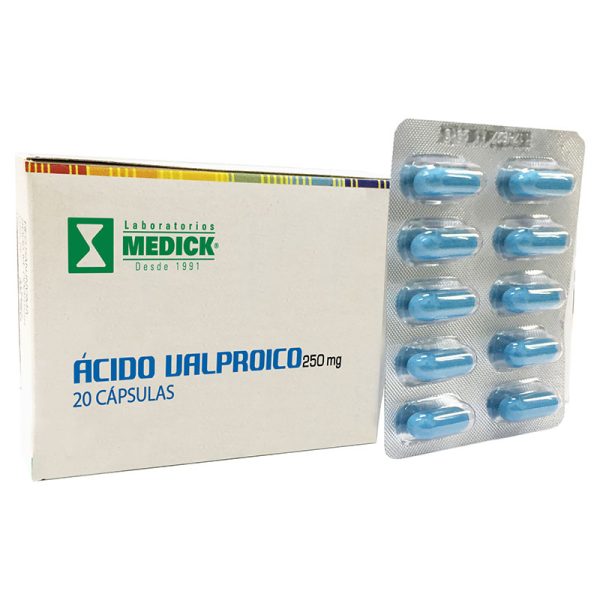 Ácido Valproico 250 Mg 20 Cápsulas – Droguería Oasis