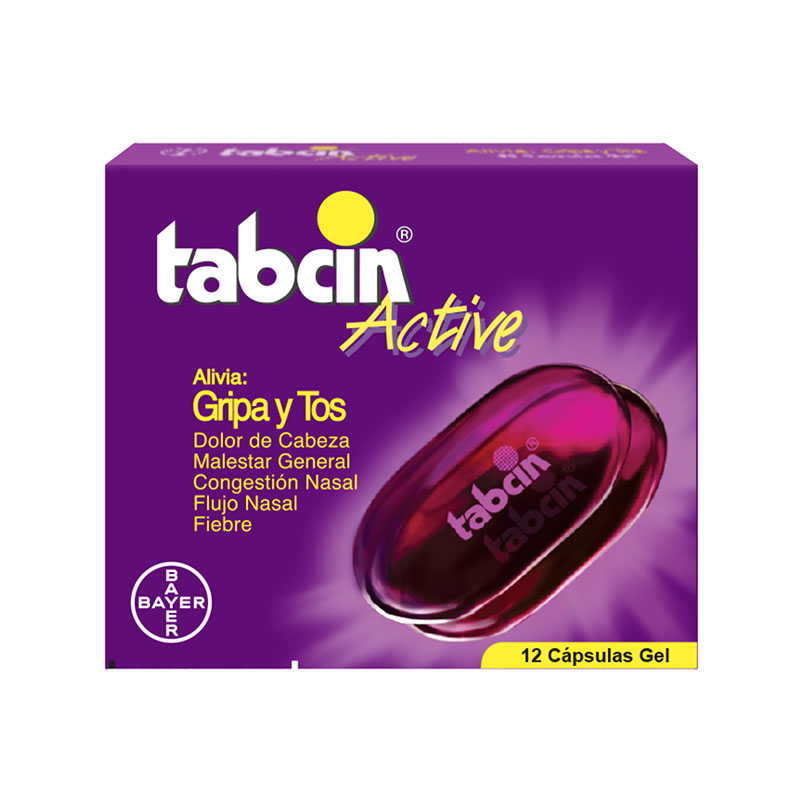 Tabcin Active Liquid Gel 12 Capsulas – Droguería Oasis